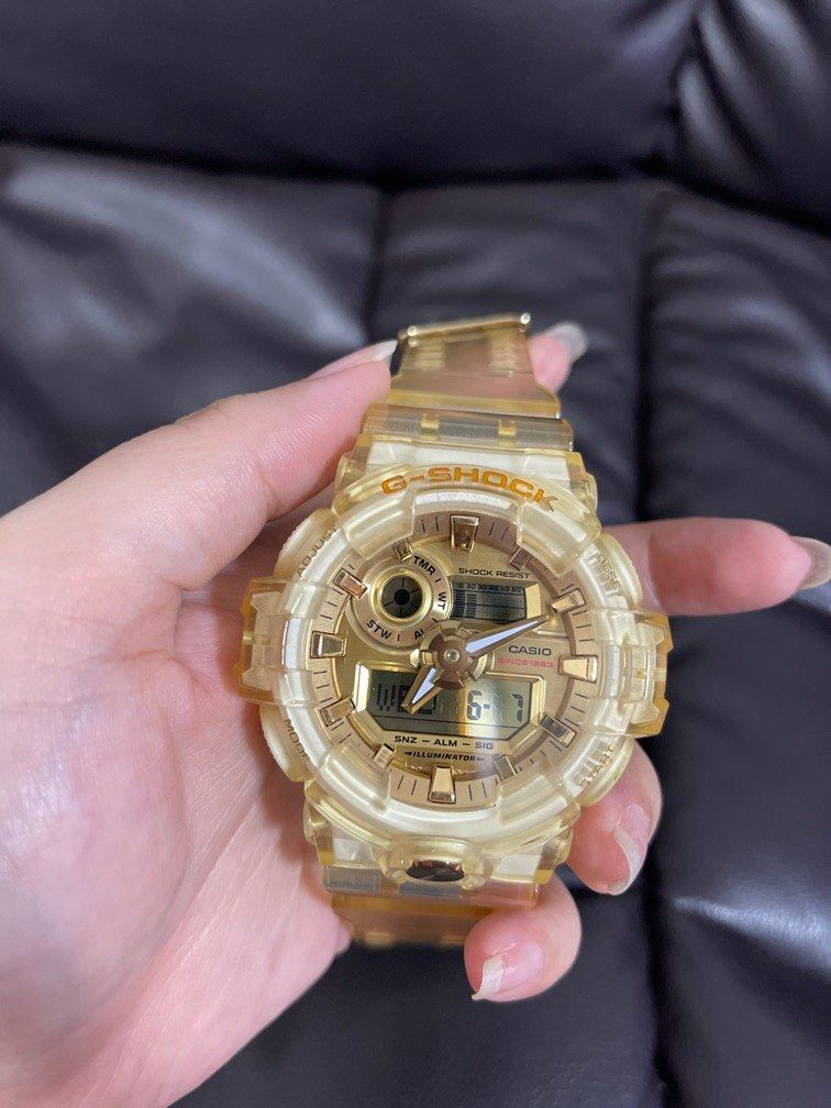 Casio G-Shock transparent, Luxury, Watches on Carousell