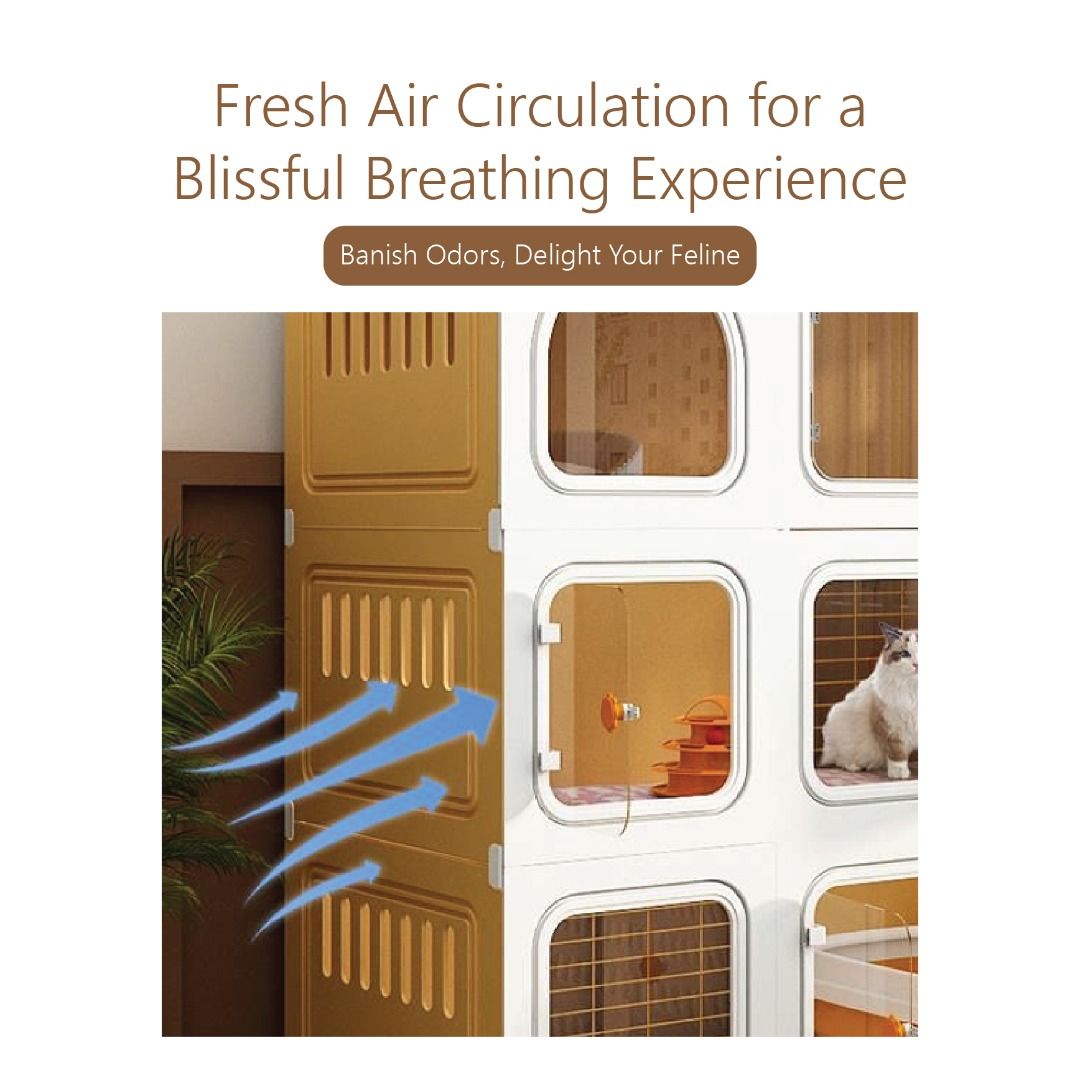 FREE DELIVERY & INSTALLATION | Cat Palace Cat Villa Cube Cabinet Cat ...