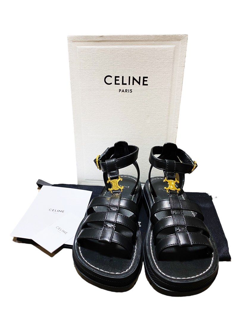 ⚜️Celine Triomphe Gladiator Chunky Sandals, Luxury, Sneakers & Footwear ...