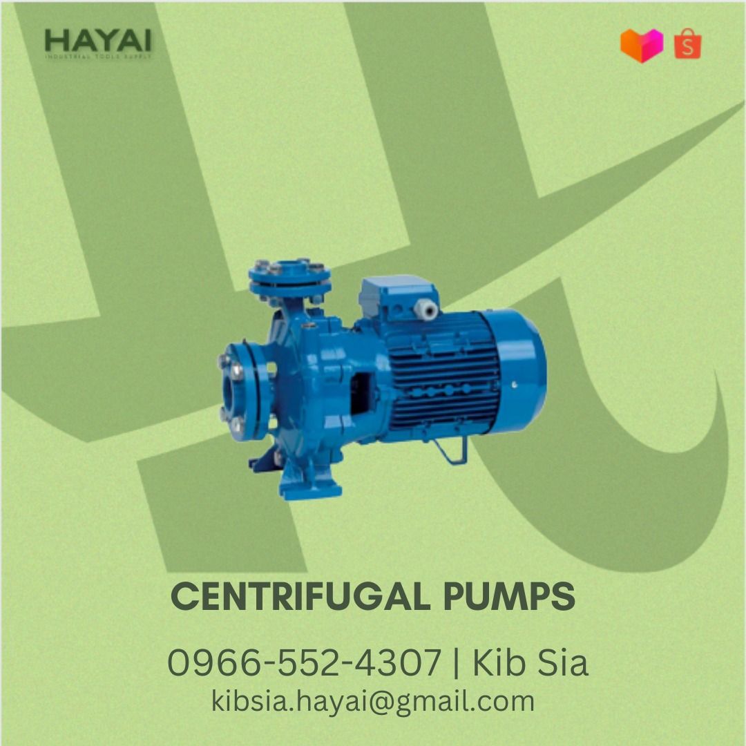CENTRIFUGAL PUMPS CS SERIES - Single Impeller, 3450 RPM, Commercial ...