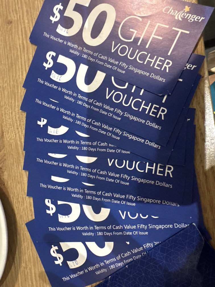 Challenger Voucher, Tickets & Vouchers, Vouchers on Carousell