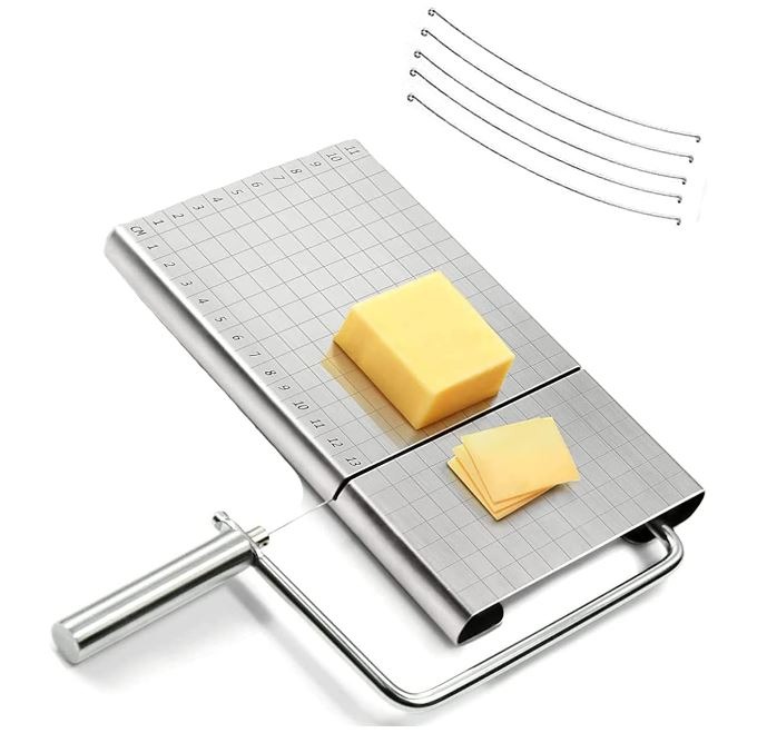 Cheese slicer cutting wire tool board with grid rule wire cutter ...