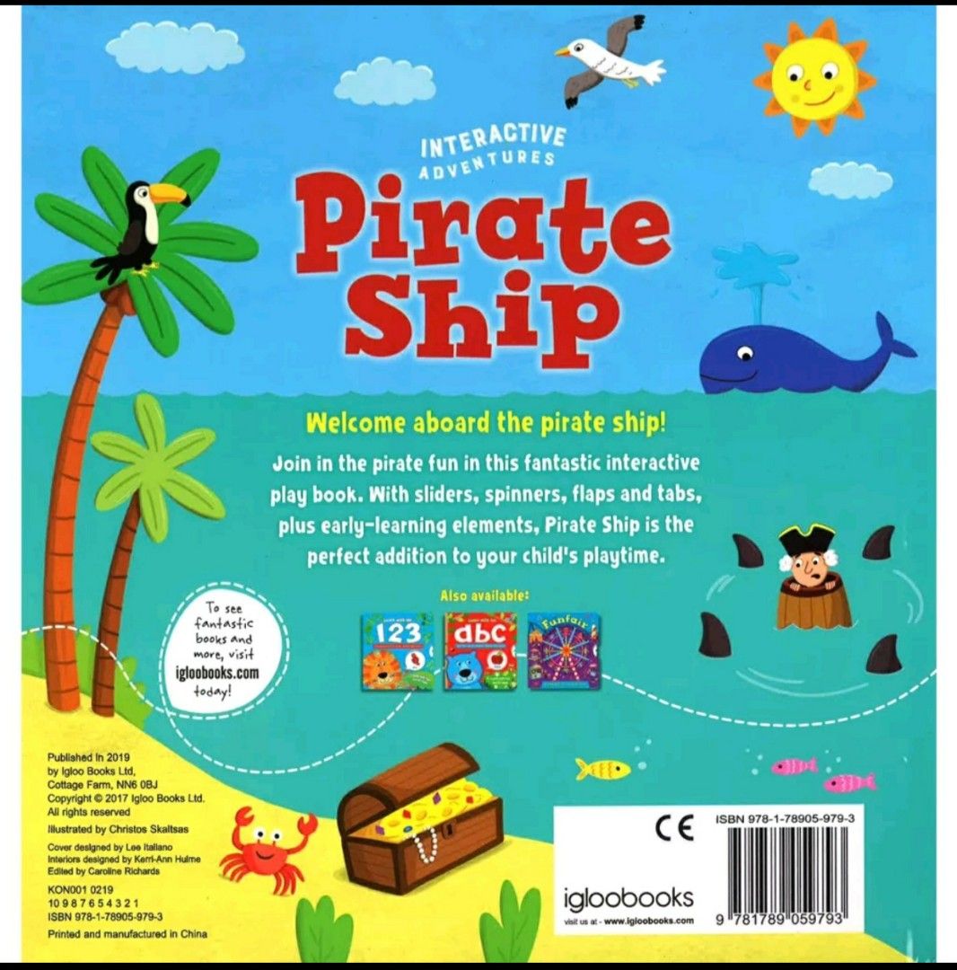 Children book- Pirate Ship interactive adventures, Hobbies & Toys ...