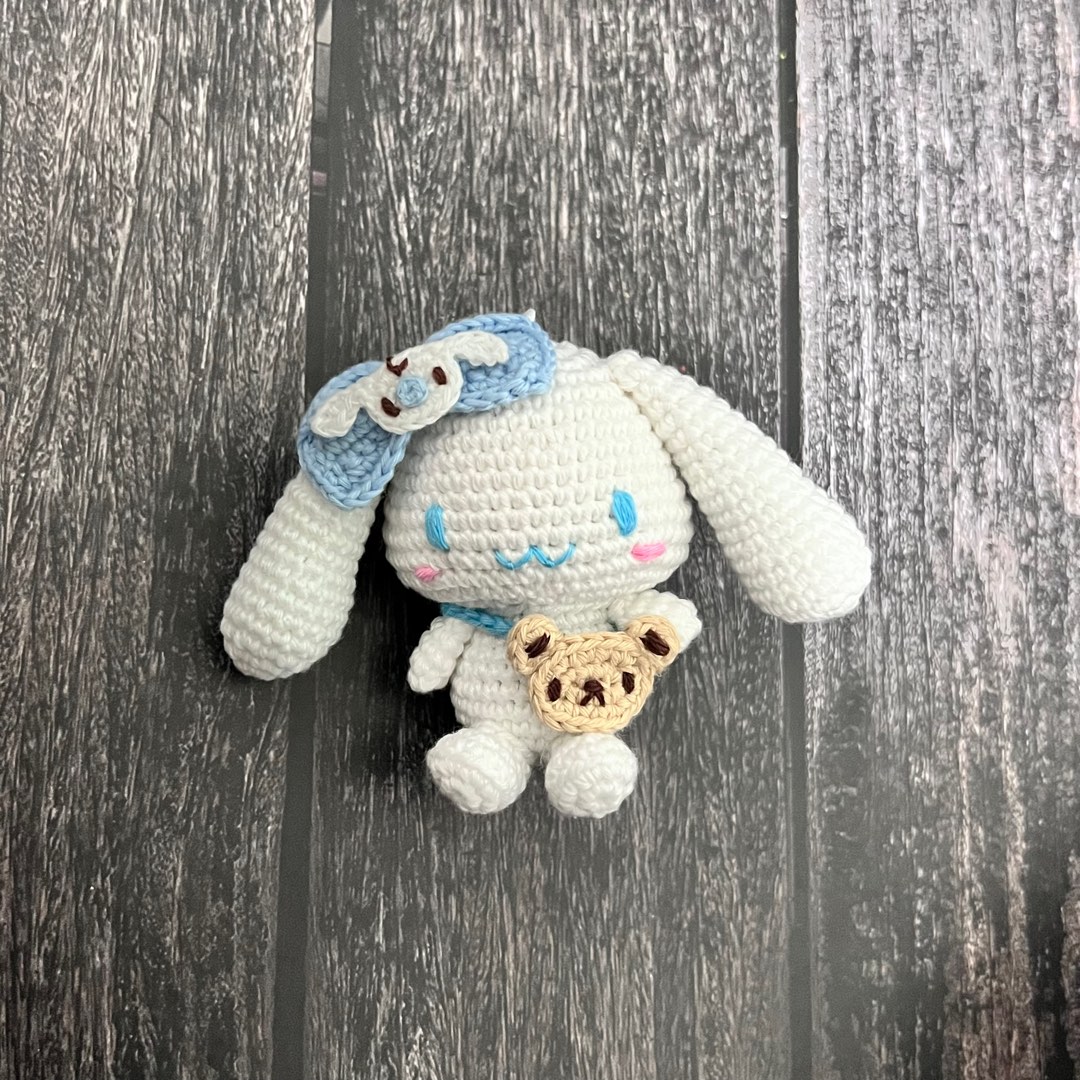Cinnamoroll Sanrio Handmade Crochet Doll, Hobbies & Toys, Stationery ...