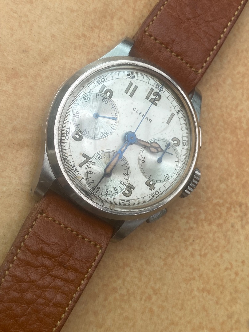 Clebar Military Breitling Chronograph Landeron 42 RARE MOVEMENT from ...