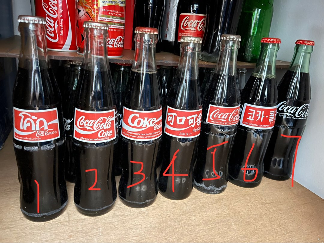 Coca Cola collection glass bottle, Hobbies & Toys, Memorabilia ...