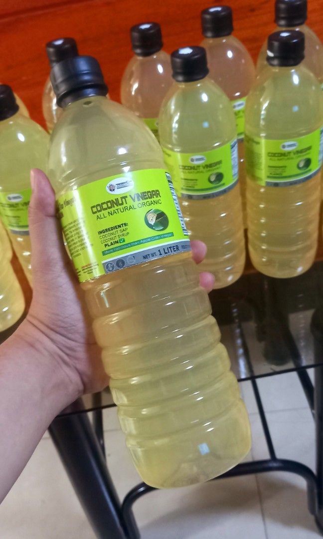 Coconut Vinegar Plain - All Natural Organic "Sukang Tuba" ( 1 LITER ...