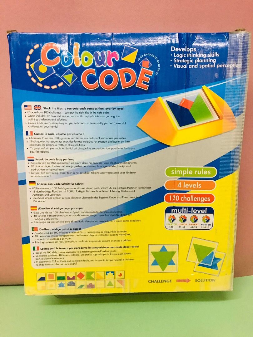 Colour Code Multi-Level Logic Game (120 challenges, 4 - level) on Carousell