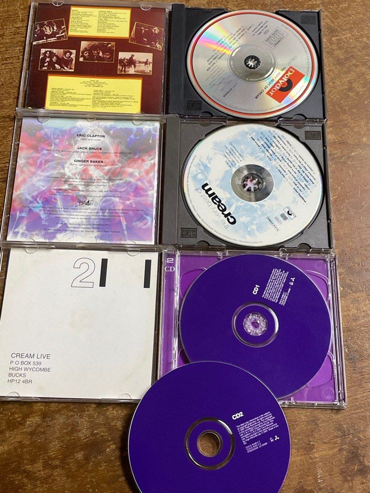 Cream - collection, Hobbies & Toys, Music & Media, CDs & DVDs on Carousell