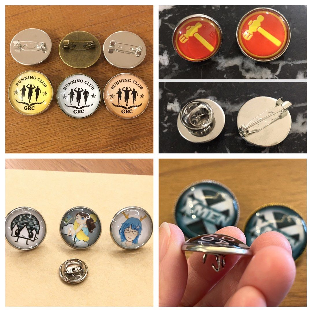 PRE-ORDER: Customised Personalised Pin Badge (custom design, cabochon ...