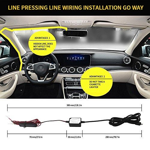 Dash Cam Hard Wire Kit Mini USB,Built-in Fuse 5V/2A 10 feet for in Car ...