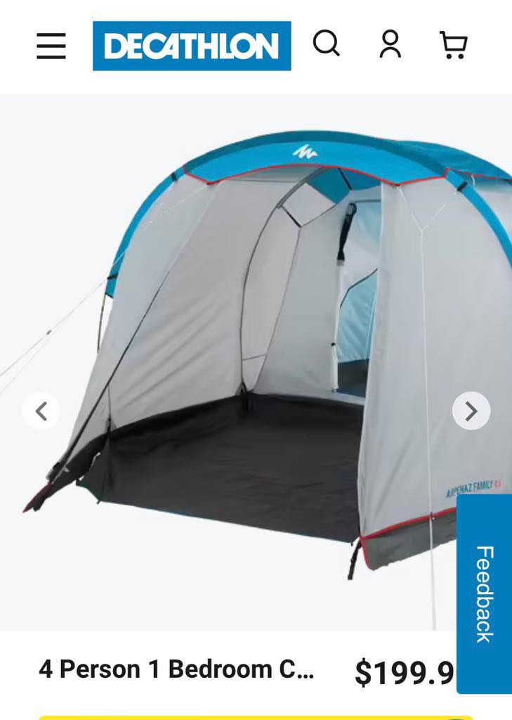 Decathlon Tent, Sports Equipment, Hiking & Camping on Carousell