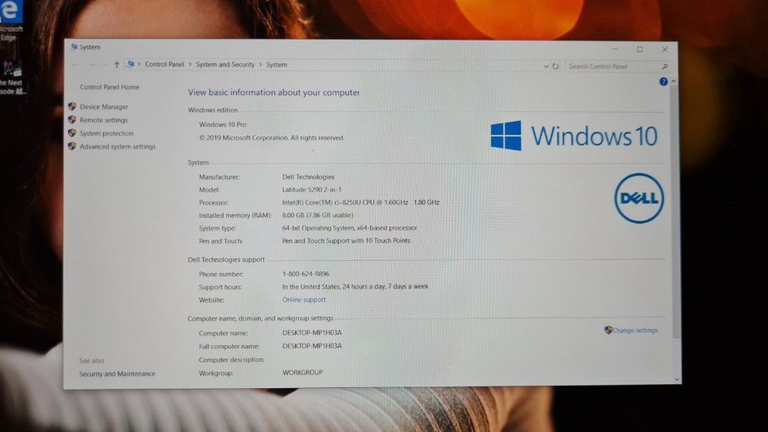 Dell Latitude 5280 2 in 1/ i5-8250U 8th Gen/ Ram 8GB / SSD 256GB / 12.5 ...