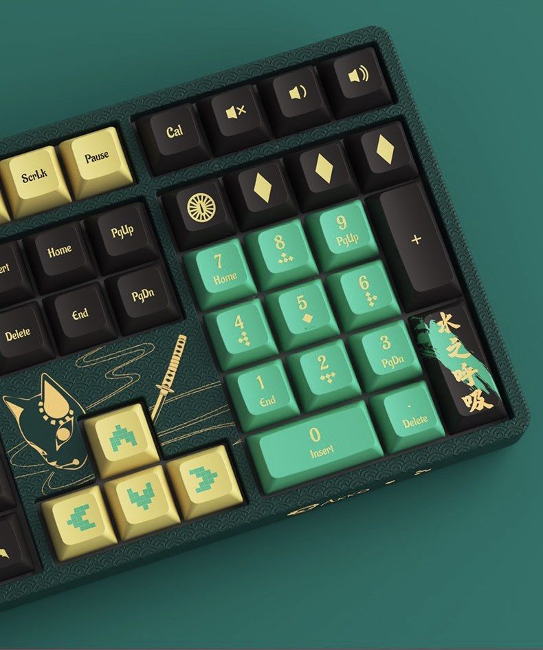 TANJIRO DEMON SLAYER X AKKO (CS; 5108B) PC KEYBOARD (LIGHT UP) / LAPTOP ...