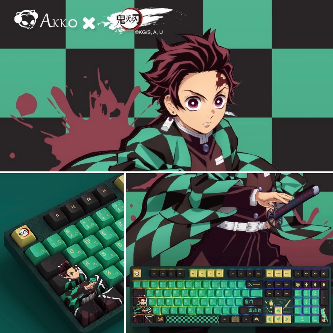 TANJIRO DEMON SLAYER X AKKO (CS; 5108B) PC KEYBOARD (LIGHT UP) / LAPTOP ...