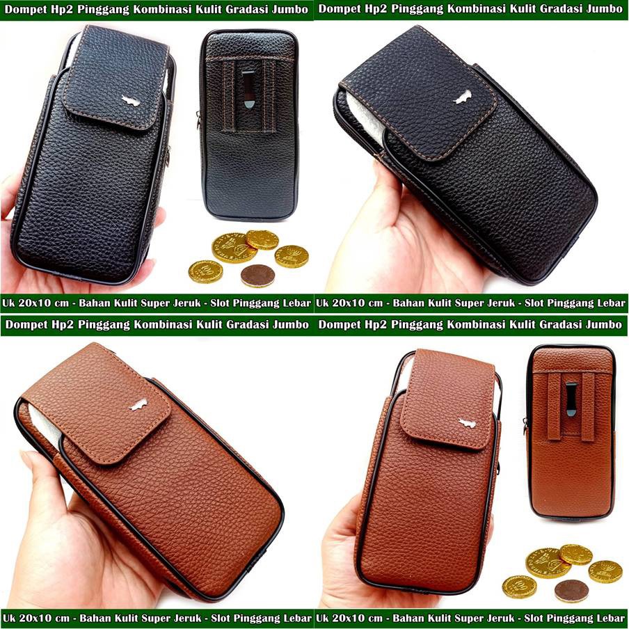 Dompet Pinggang 2 Hp Gradasi Kombinasi Jumbo Caviar, Barang Mewah, Tas ...
