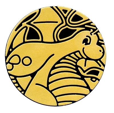 Dragonite Gold Shiny Collectible Holofoil Plastic Coin Holo Pokemon ...