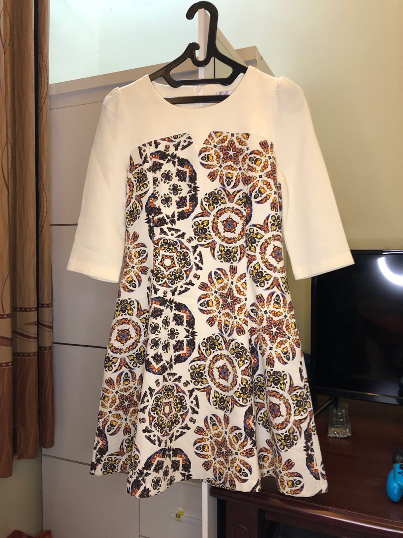 dress batik made in korea, Fesyen Wanita, Pakaian Wanita, Gaun & Rok di ...