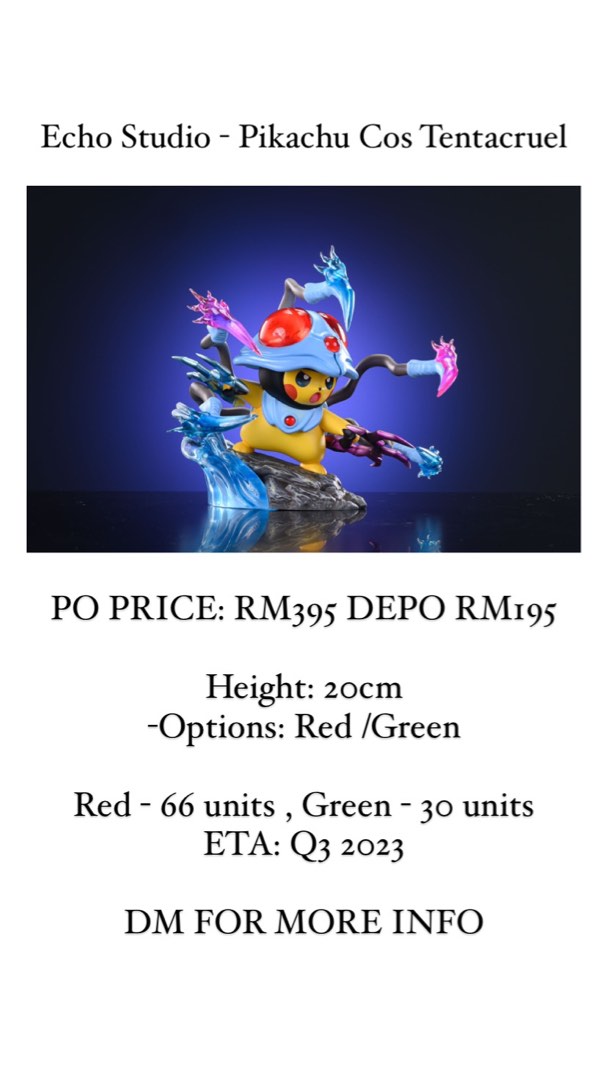 Echo Studio - Pikachu Cos Tentacruel, Hobbies & Toys, Toys & Games on ...