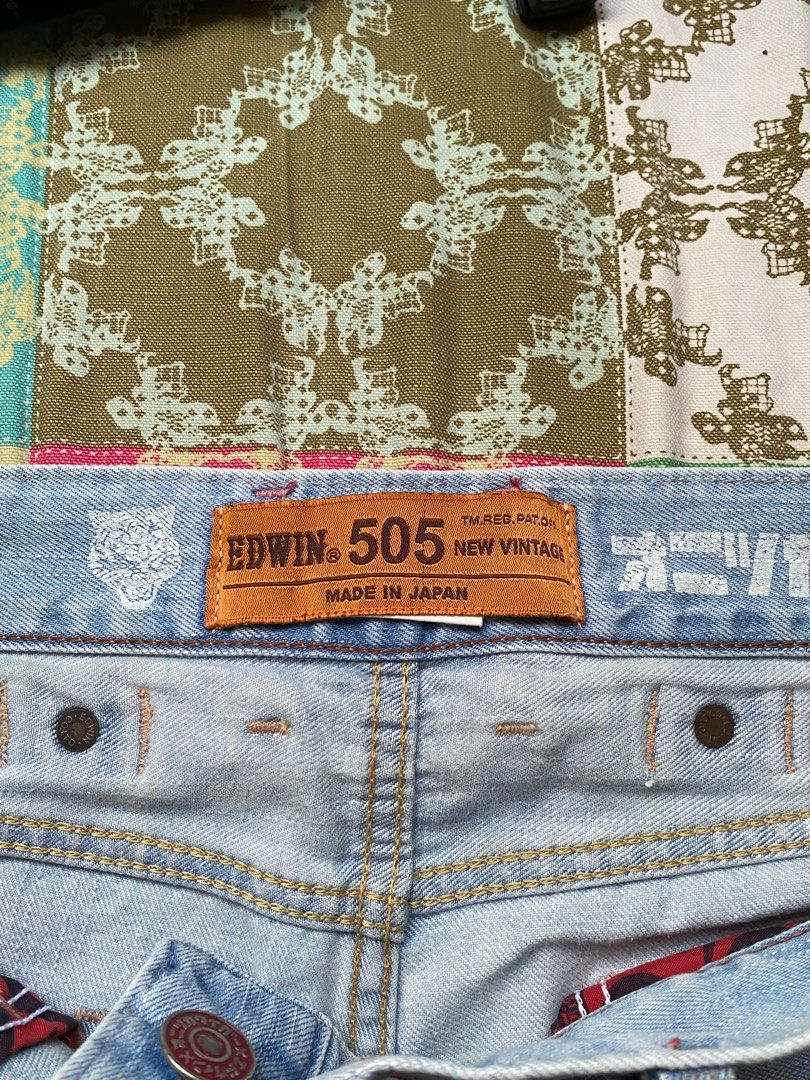 Edwin x Onitsuka Tiger Selvedge Jeans, Men's Fashion, Bottoms, Trousers on Carousell
