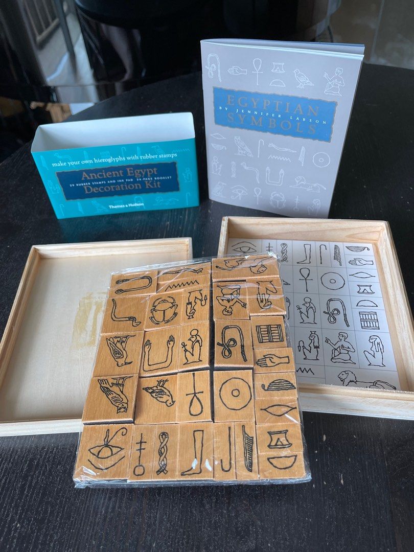 Egypt hieroglyphs rubber stamps 埃及文字圖章, 興趣及遊戲, 手作＆自家設計, 文具及工藝 - 畫作及印刷品 ...