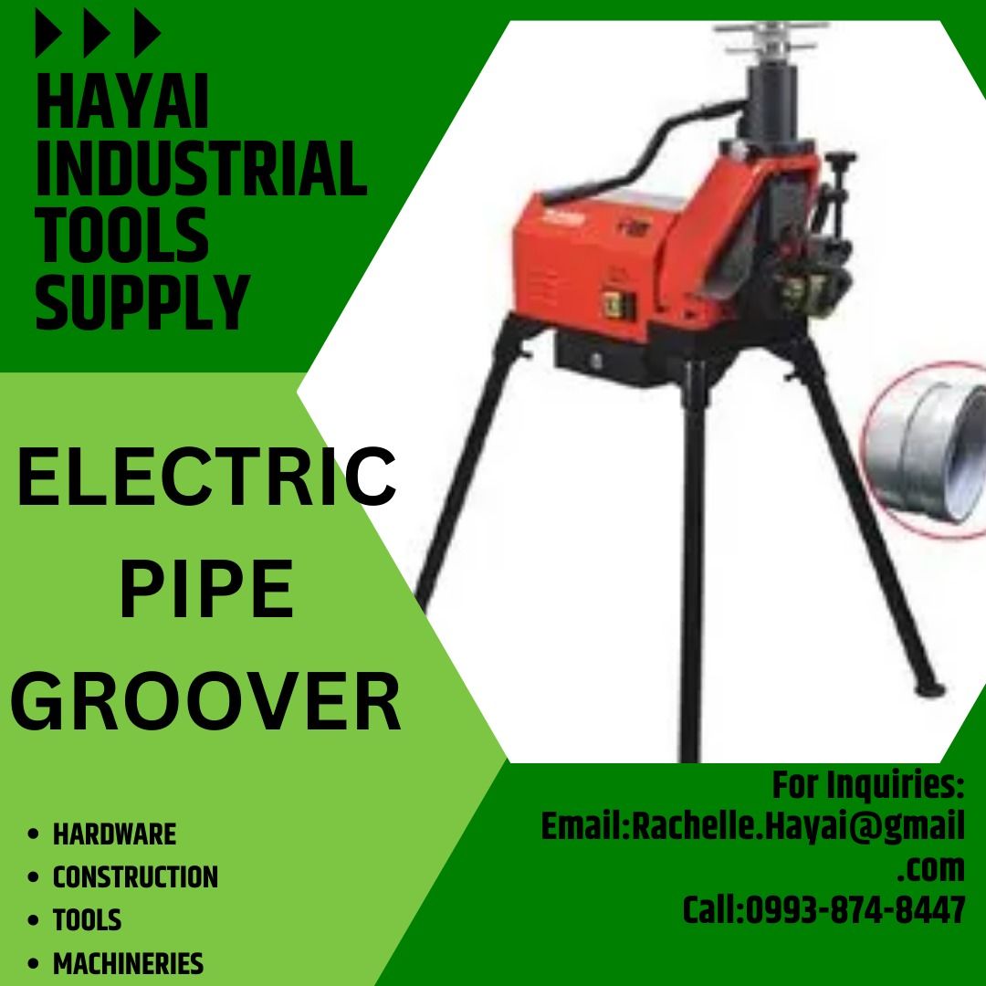 ELECTRIC PIPE GROOVER, Commercial & Industrial, Industrial Equipment on Carousell