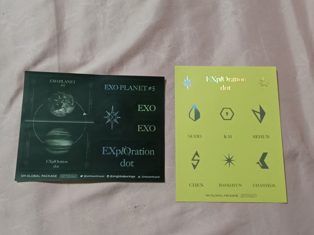 EXO EXPLORATION DOT STICKER SET, Hobbies & Toys, Memorabilia ...