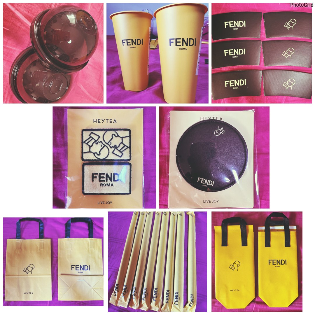Fendi x Roma collaboration with HEYTEA, Luxury, Accessories on Carousell