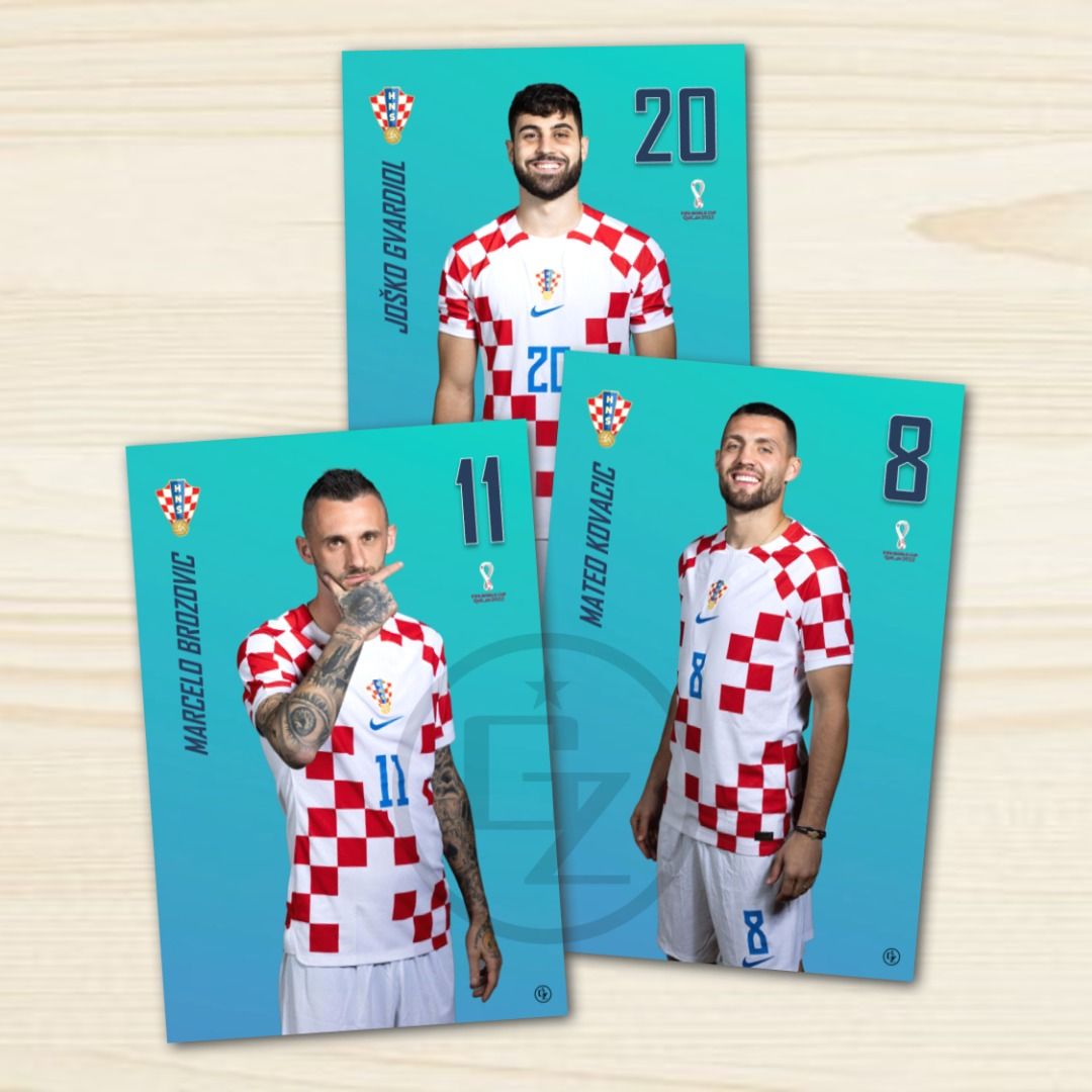 FIFA World Cup 2022 Player Cards (Lionel Messi, Julian Alvarez, Angel ...