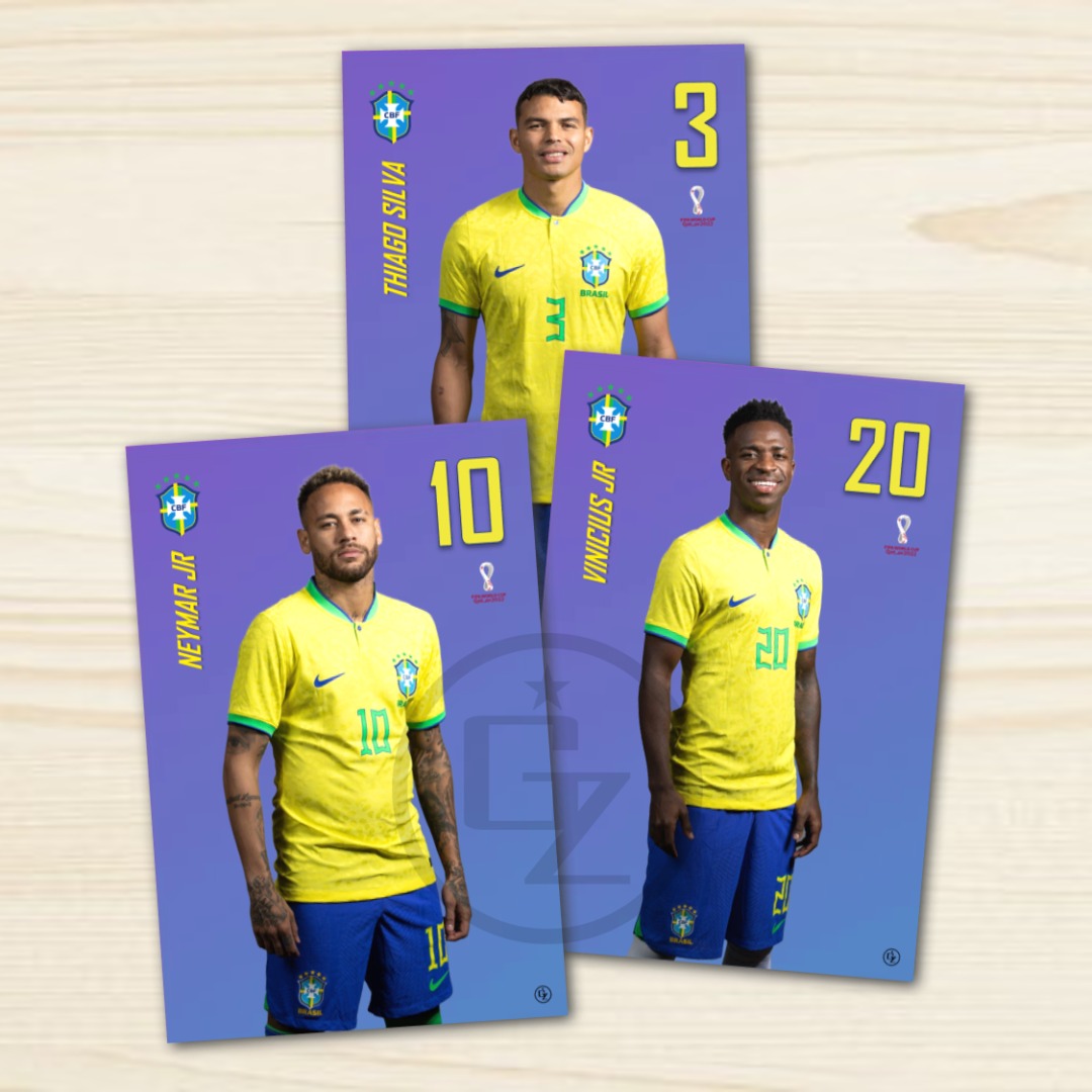 FIFA World Cup 2022 Player Cards (Neymar Jr, Vinicius Jr, Richarlison ...