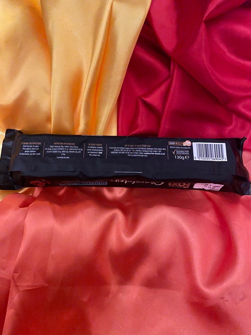 Foxes Chocolatey Salted Caramel Rounds 130g on Carousell