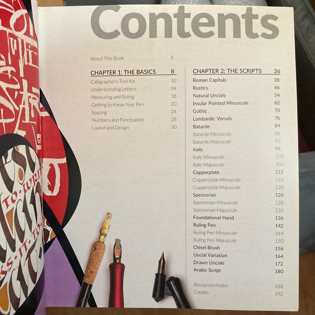 FREE complete calligraphy skills by vivien lunniss, Hobbies & Toys ...