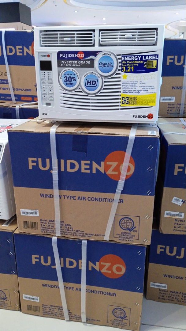FUJIDENZO WINDOW TYPE AIRCON, TV & Home Appliances, Air Conditioning ...