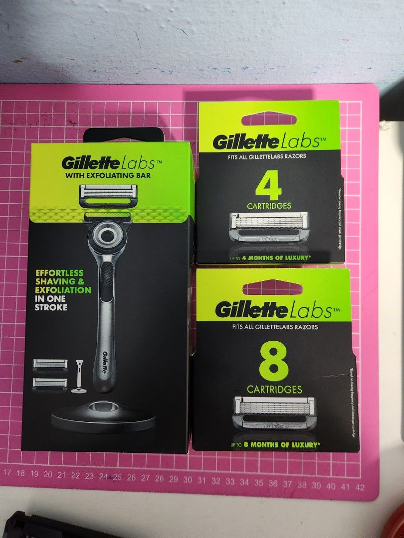 Gillette Labs shaver with exfoliating bar Bundle, Beauty & Personal ...