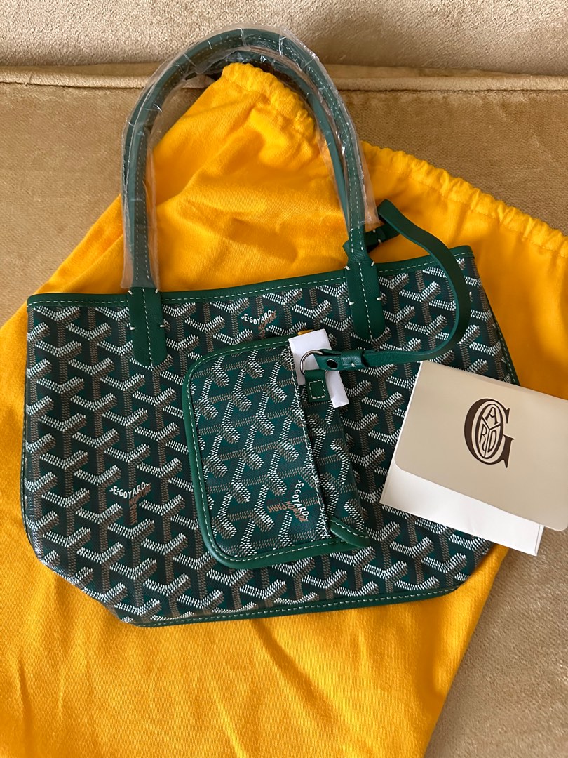 Goyard mini Anjou Green BNWT on Carousell