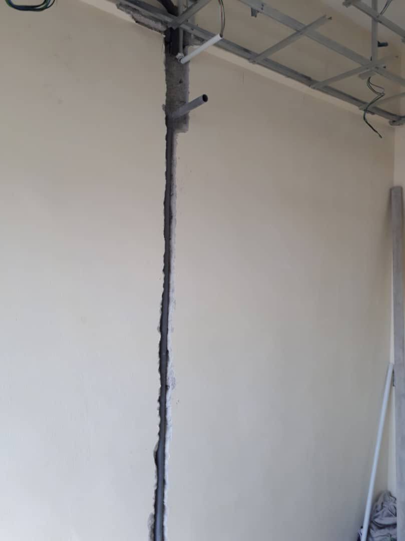 Hacking conceal Plaster copper pipe air pipe Wiring, Services, Home ...