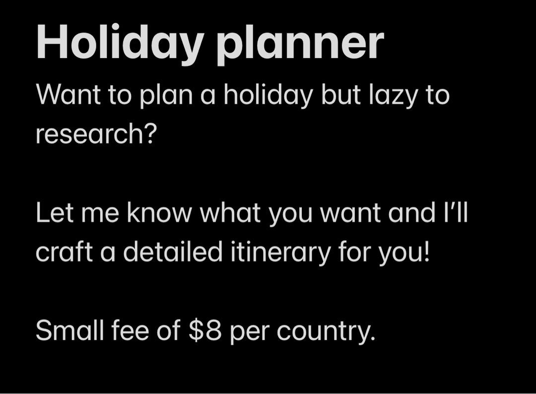 Holiday itinerary planner, Hobbies & Toys, Books & Magazines, Travel ...