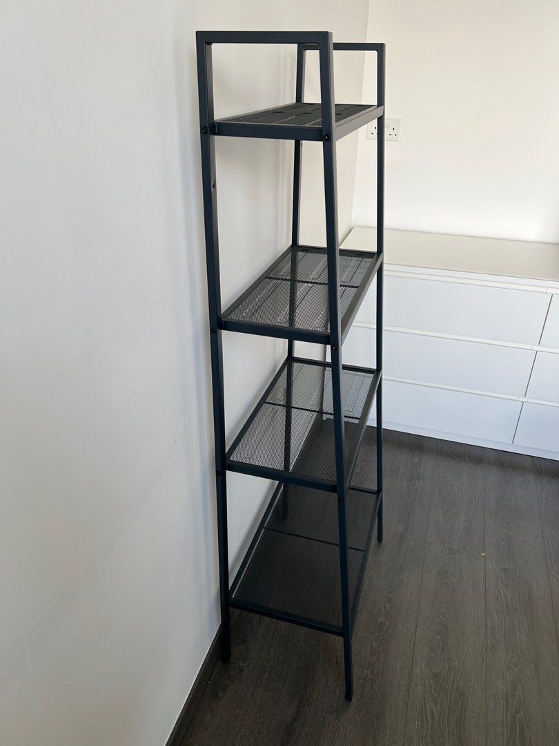 IKEA LERBERG Shelf Unit (Dark Grey), Furniture & Home Living, Furniture ...