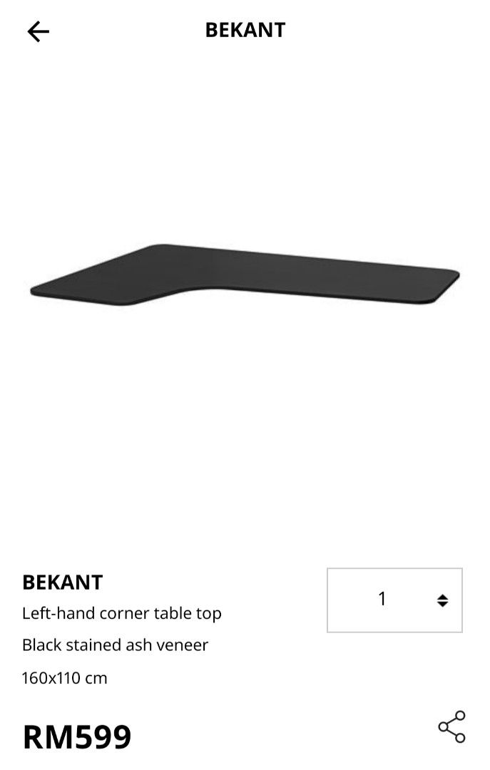 IKEA Table, Furniture & Home Living, Furniture, Tables & Sets on Carousell