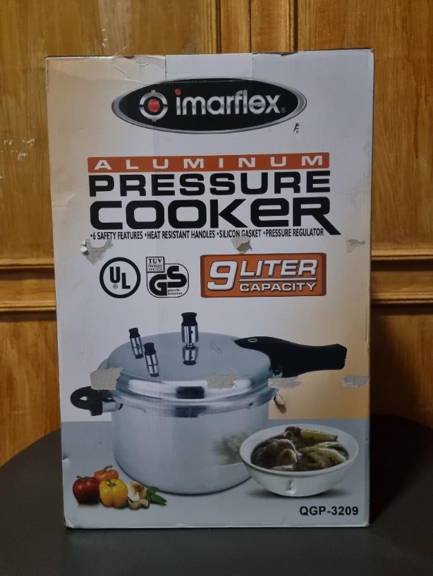 IMARFLEX Aluminum Pressure Cooker 9 liter on Carousell