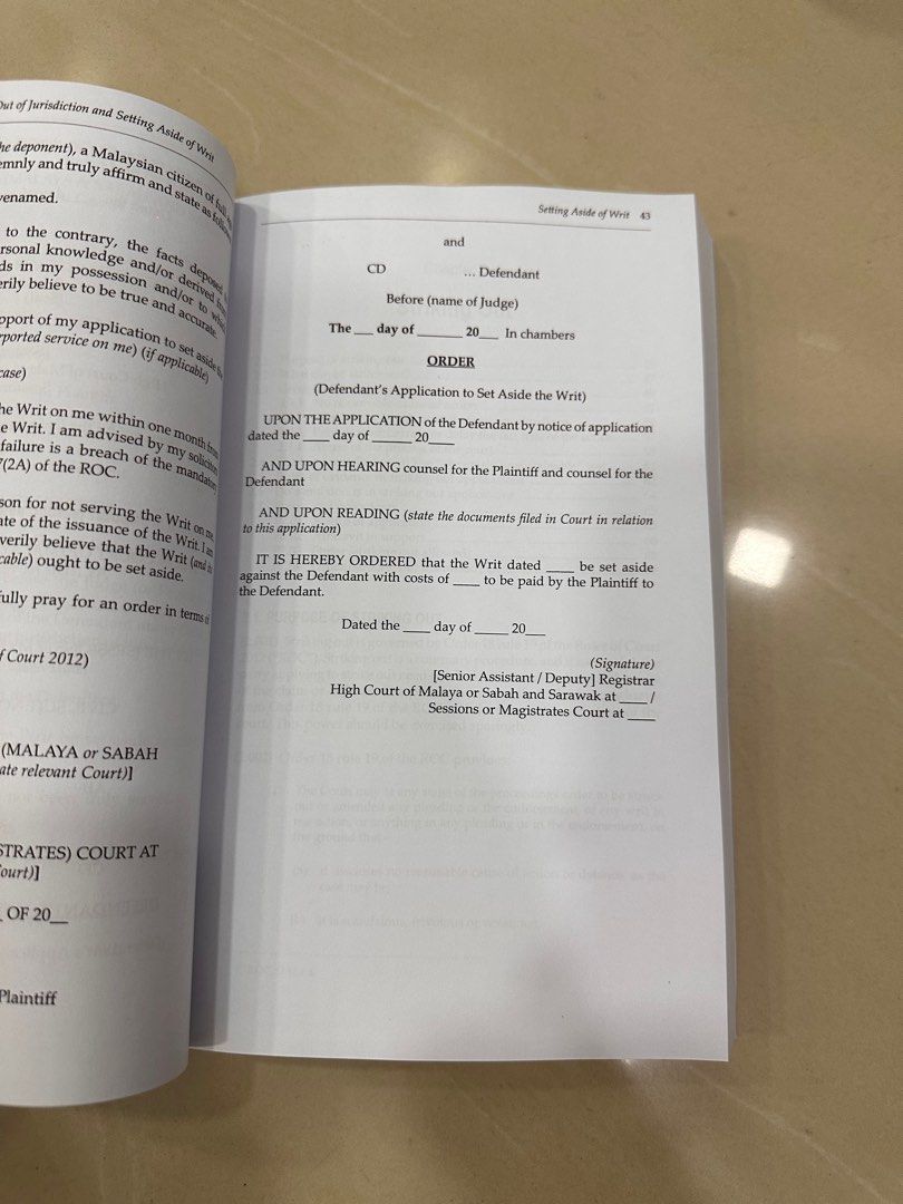 Interlocutory application in Malaysia, Hobbies & Toys, Books ...