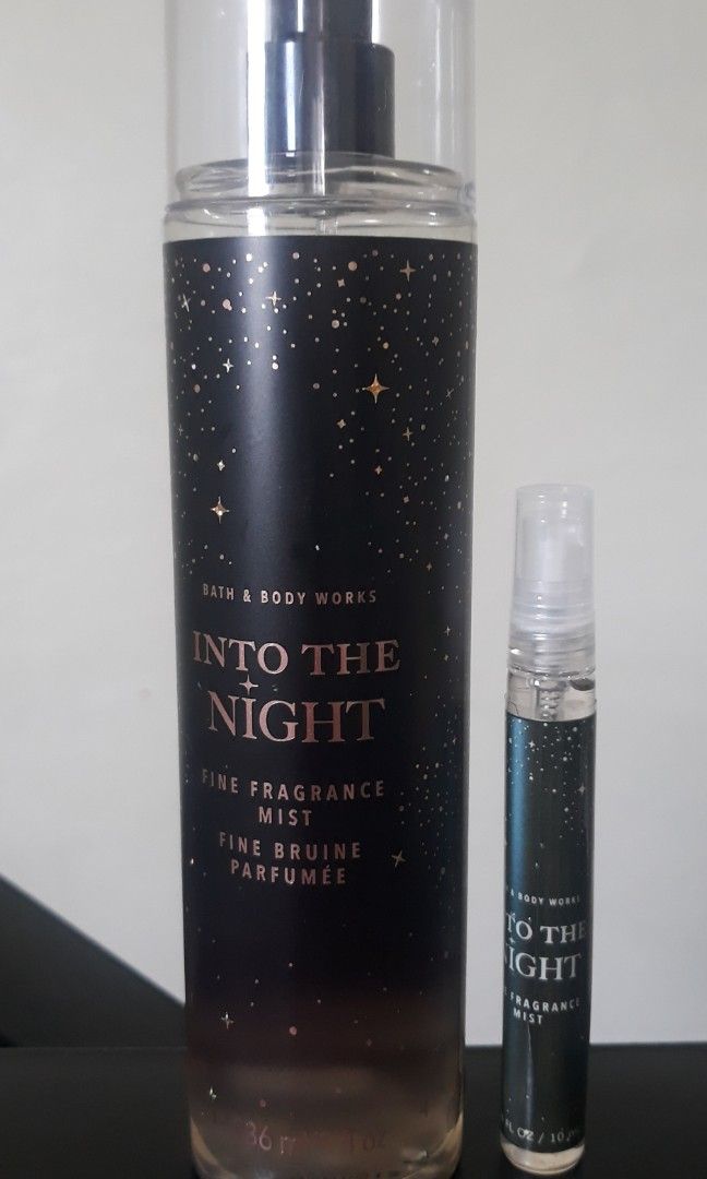 into the night Bath & body 10ml refill on Carousell