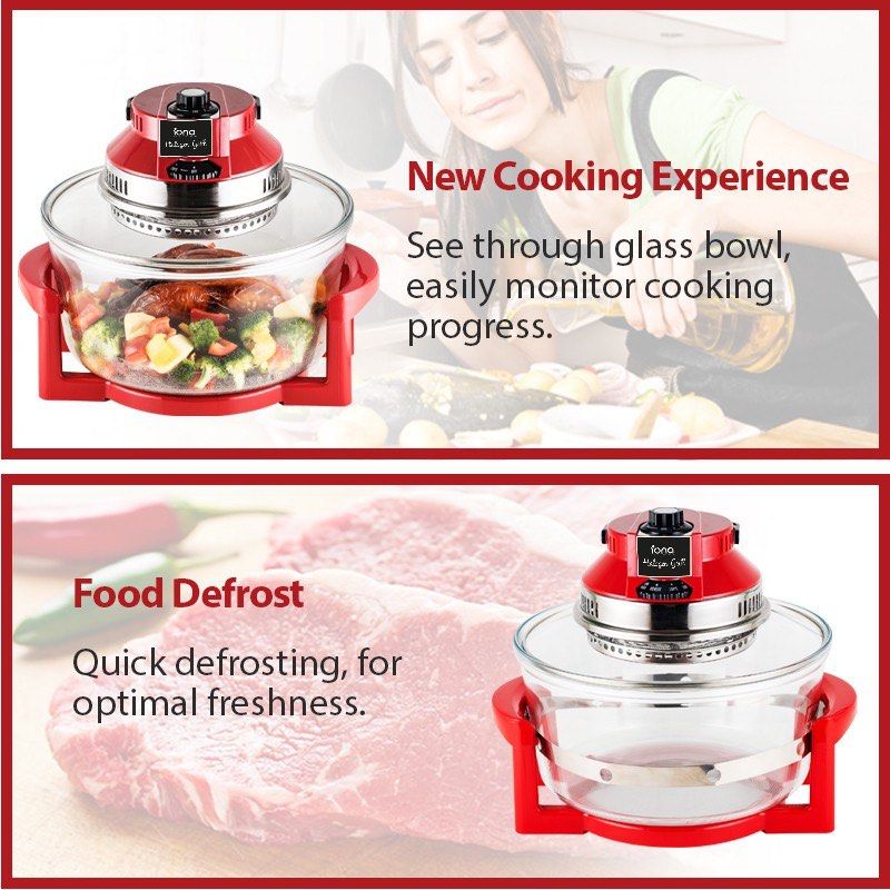 IONA Electric Halogen Grill Oven 12L, TV & Home Appliances, Kitchen ...