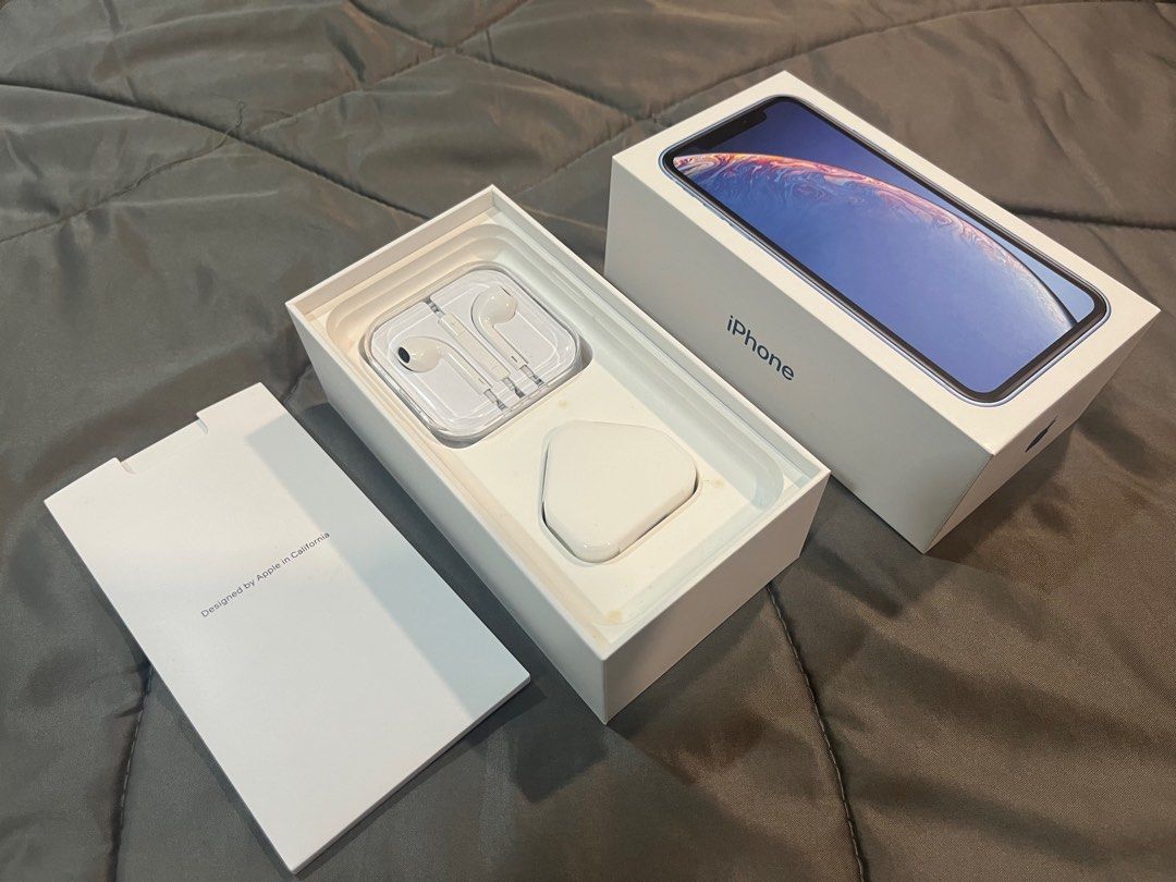 [Full set with box] iPhone XR 128GB - Blue, Mobile Phones & Gadgets ...