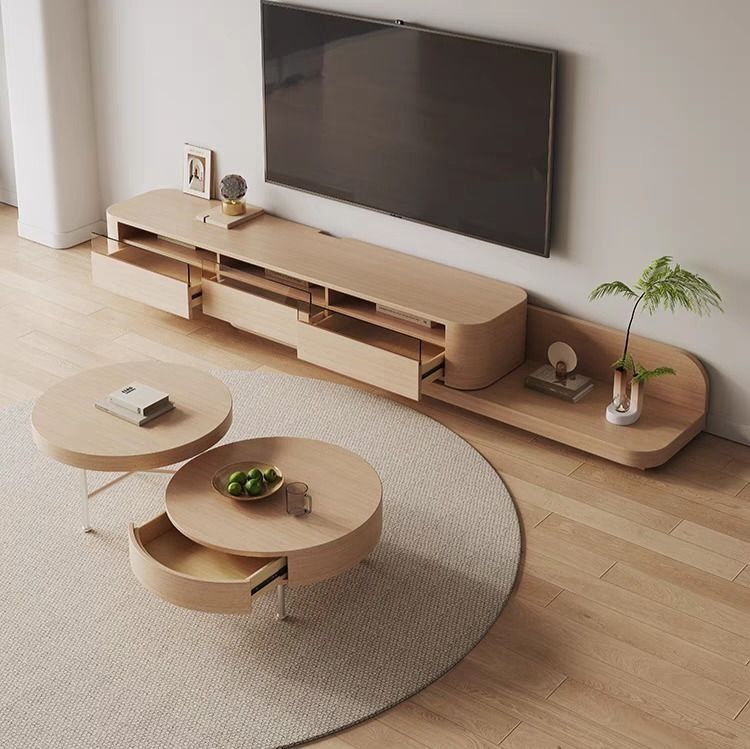 Japandi Extendable TV Console, Furniture & Home Living, Furniture, TV ...