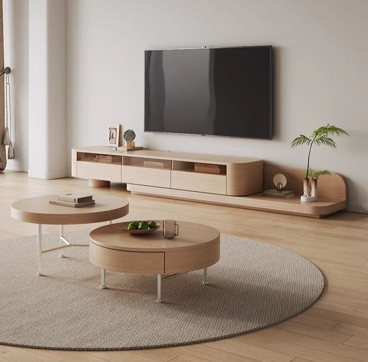 Japandi Extendable TV Console, Furniture & Home Living, Furniture, TV ...