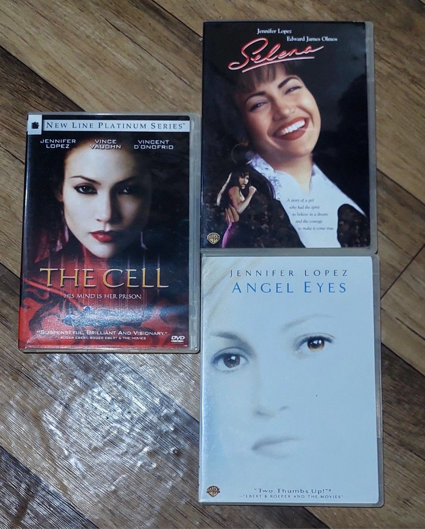 Jennifer Lopez Box Set 3 Movies#The Cell#Angel Eyes#Selena, Hobbies ...