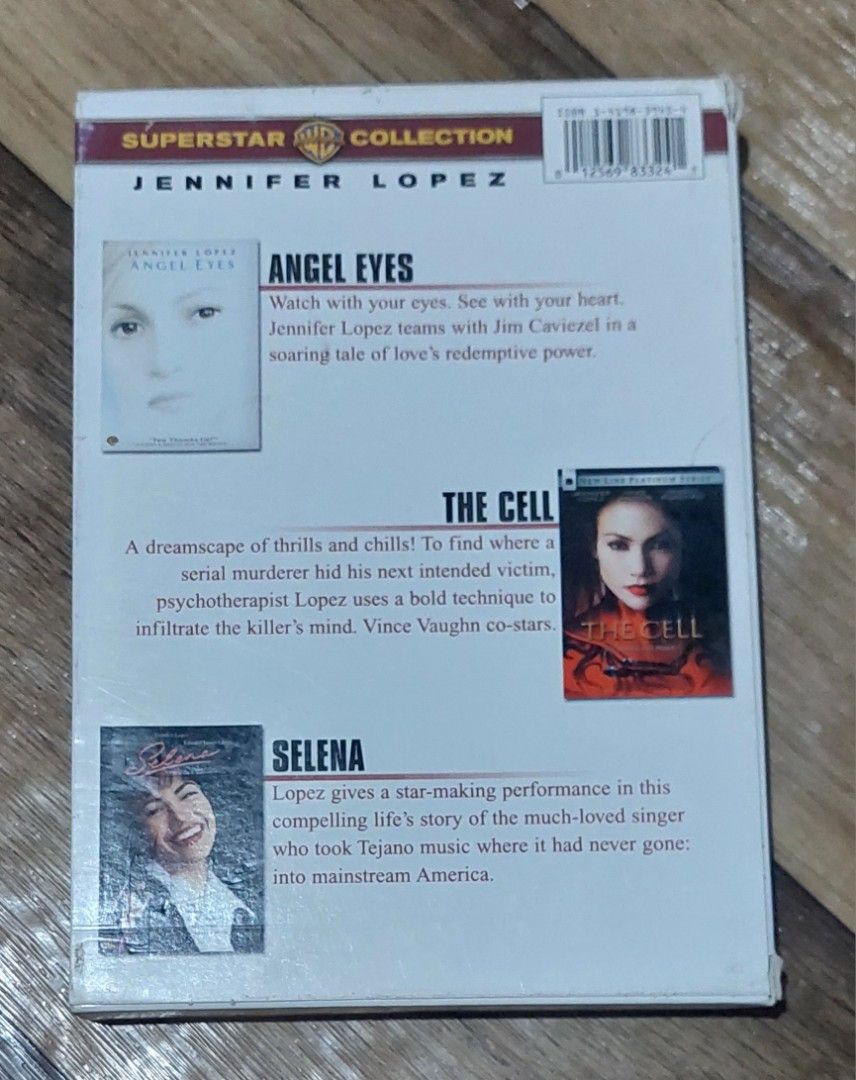 Jennifer Lopez Box Set 3 Movies#The Cell#Angel Eyes#Selena, Hobbies ...