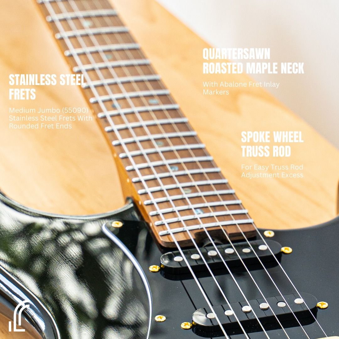 Jethro Guitar Works | Stratocaster Electric Guitar With Roasted Maple ...