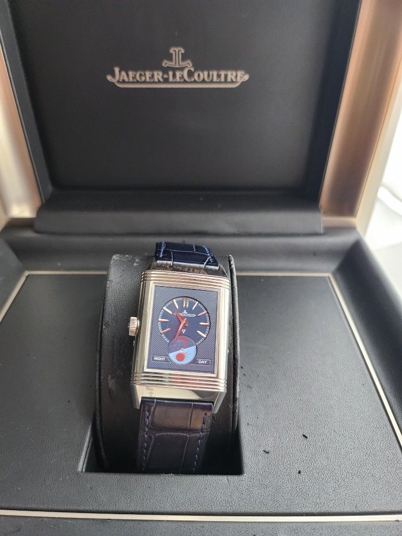 Jlc reverso tribute moon phase, Luxury, Watches on Carousell